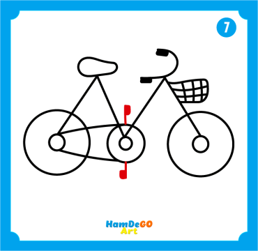 How to draw a bicycle step by step - Easy Drawing and Painting