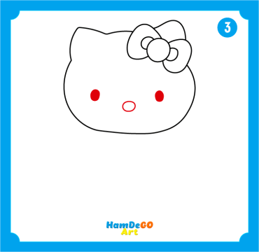 How to draw a Hello Kitty step by step - Easy Drawing and Painting
