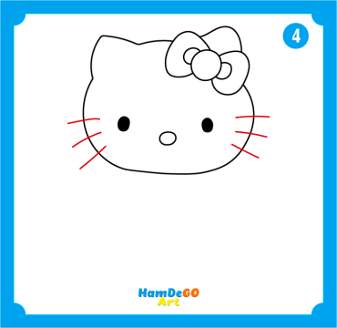 How to draw a Hello Kitty step by step - Easy Drawing and Painting