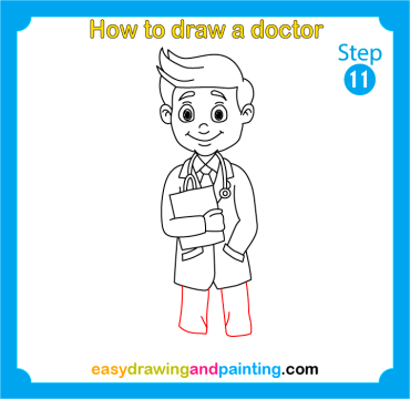 How to draw a doctor step by step - Easy Drawing and Painting