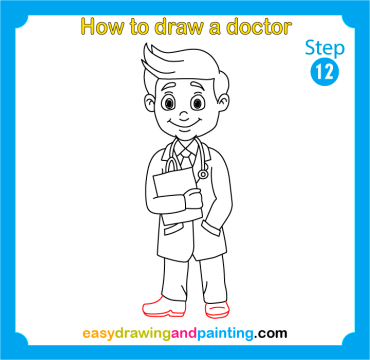 How to draw a doctor step by step - Easy Drawing and Painting