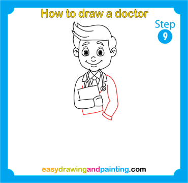 How to draw a doctor step by step - Easy Drawing and Painting