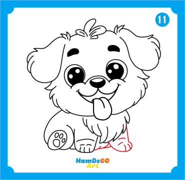 How to draw a cute dog easy step by step - Easy Drawing and Painting