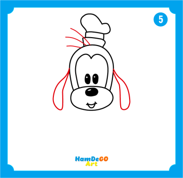 How to draw a cute goofy easy step by step - Easy Drawing and Painting