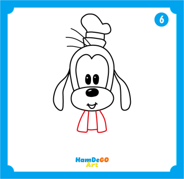 How to draw a cute goofy easy step by step - Easy Drawing and Painting